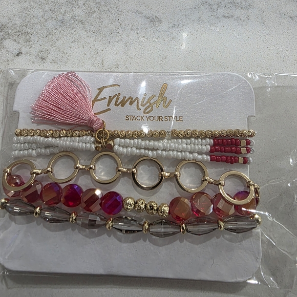 Erimish | Jewelry | New Erimish Pink Gold And White Bracelet Collection ...